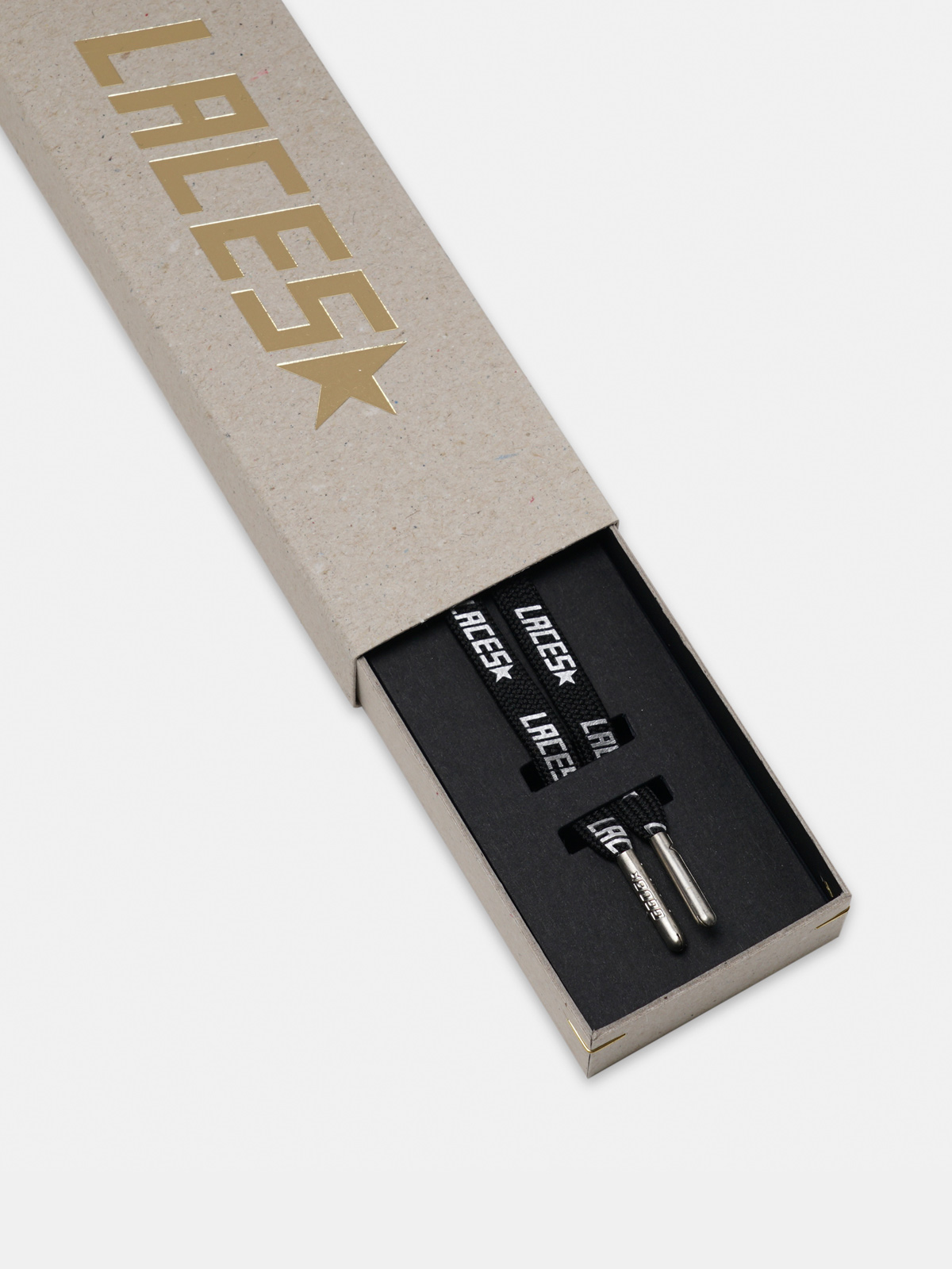 Women's black laces with silver laces print | Golden Goose