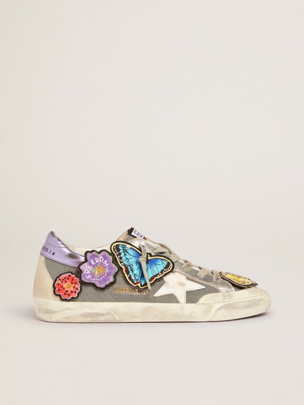 Super-Star Penstar LAB sneakers with Velcro upper and appliquéd patches ...