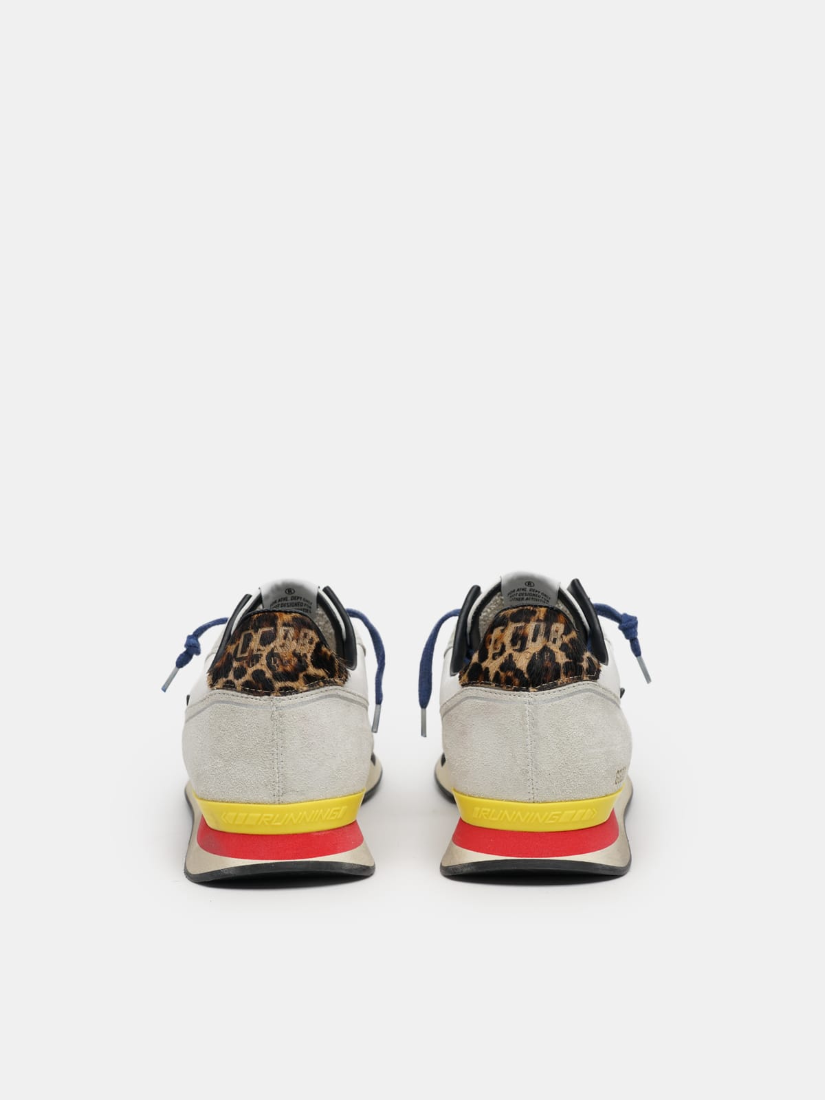 Running sneakers with blue and red details | Golden Goose