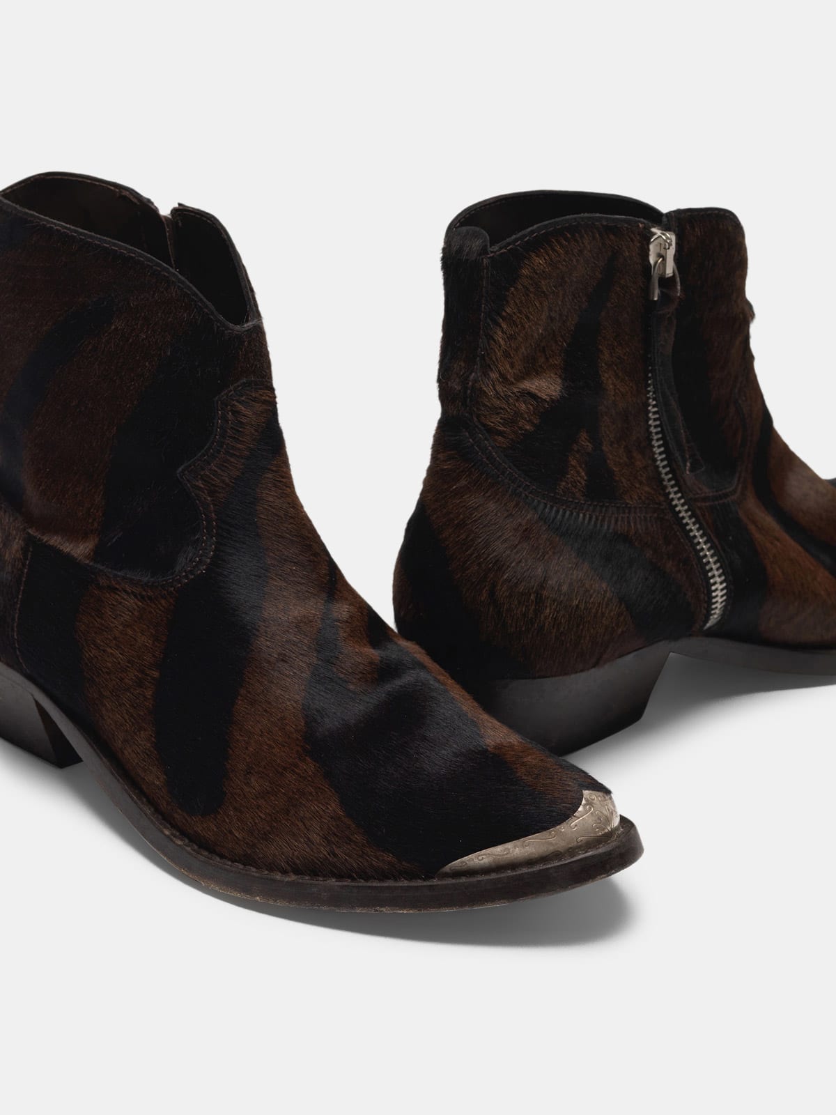 BOOTS YOUNG COL H1 TIGER PONY | Golden Goose