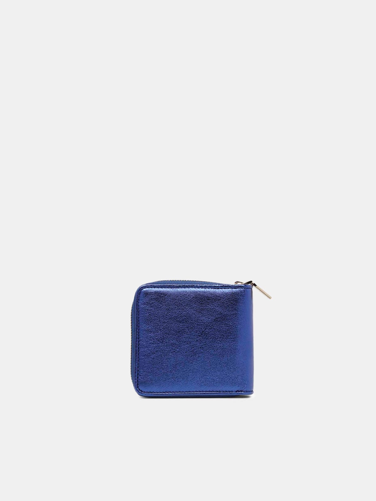 Medium metallic blue Star Wallet | Golden Goose