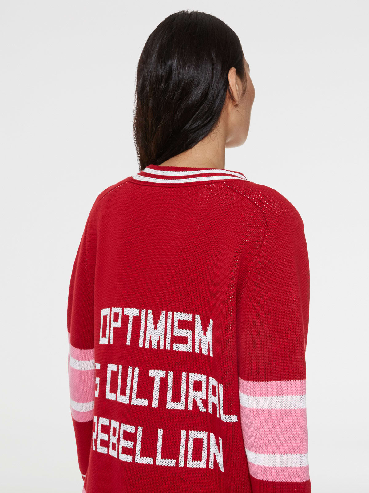 Dixie college cardigan with lettering on the back | Golden Goose