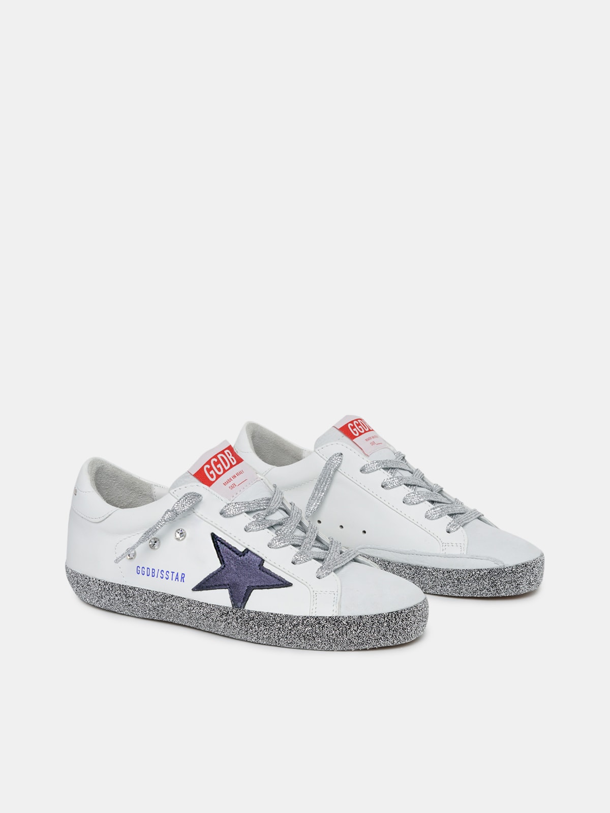LAB limited edition Super Star sneakers with crystals on the foxing and ...