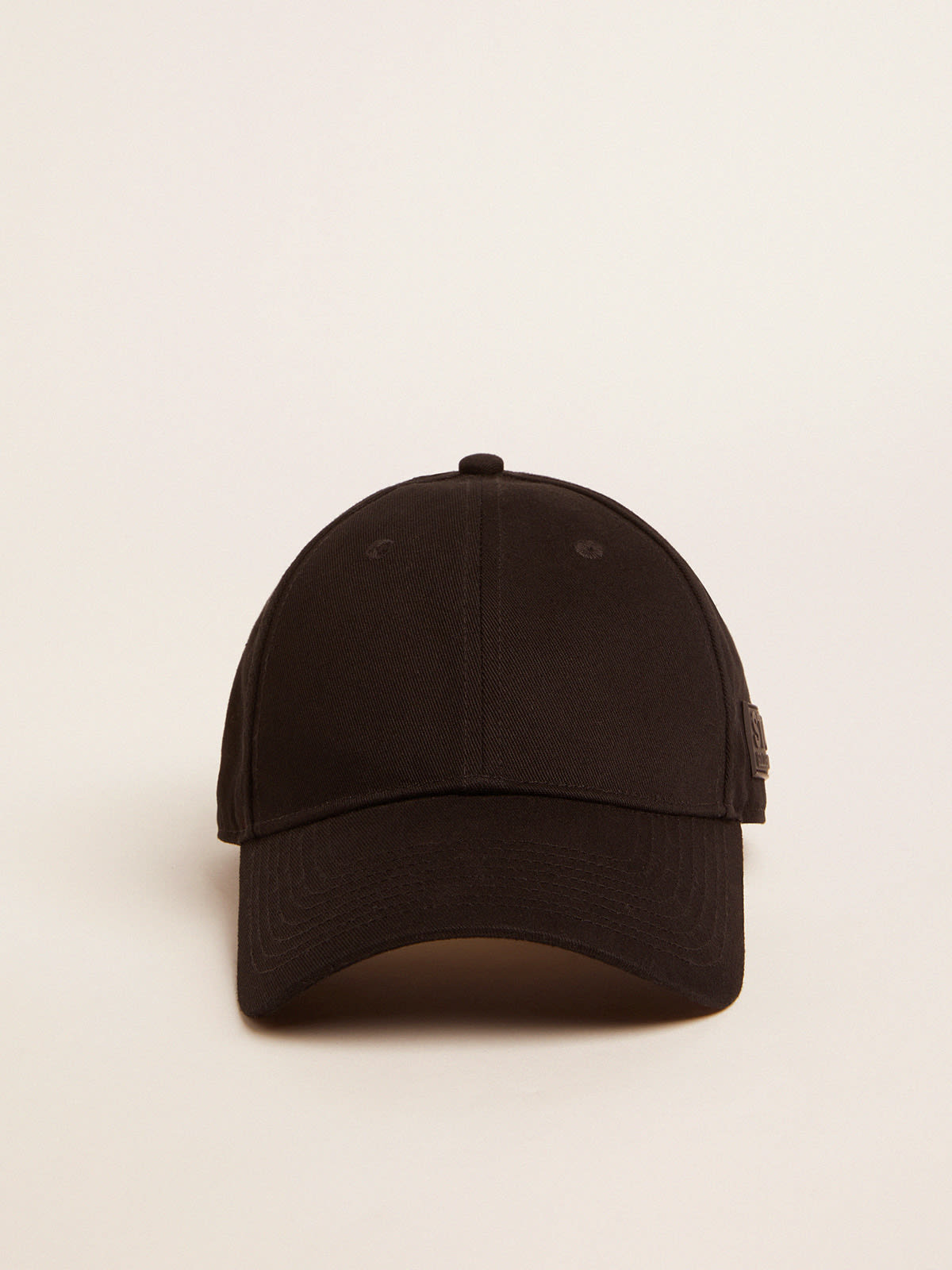 Black baseball cap with logo on the side | Golden Goose