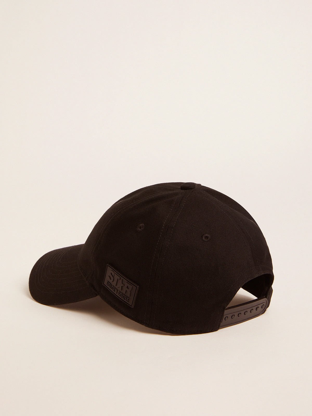 Black baseball cap with logo on the side | Golden Goose