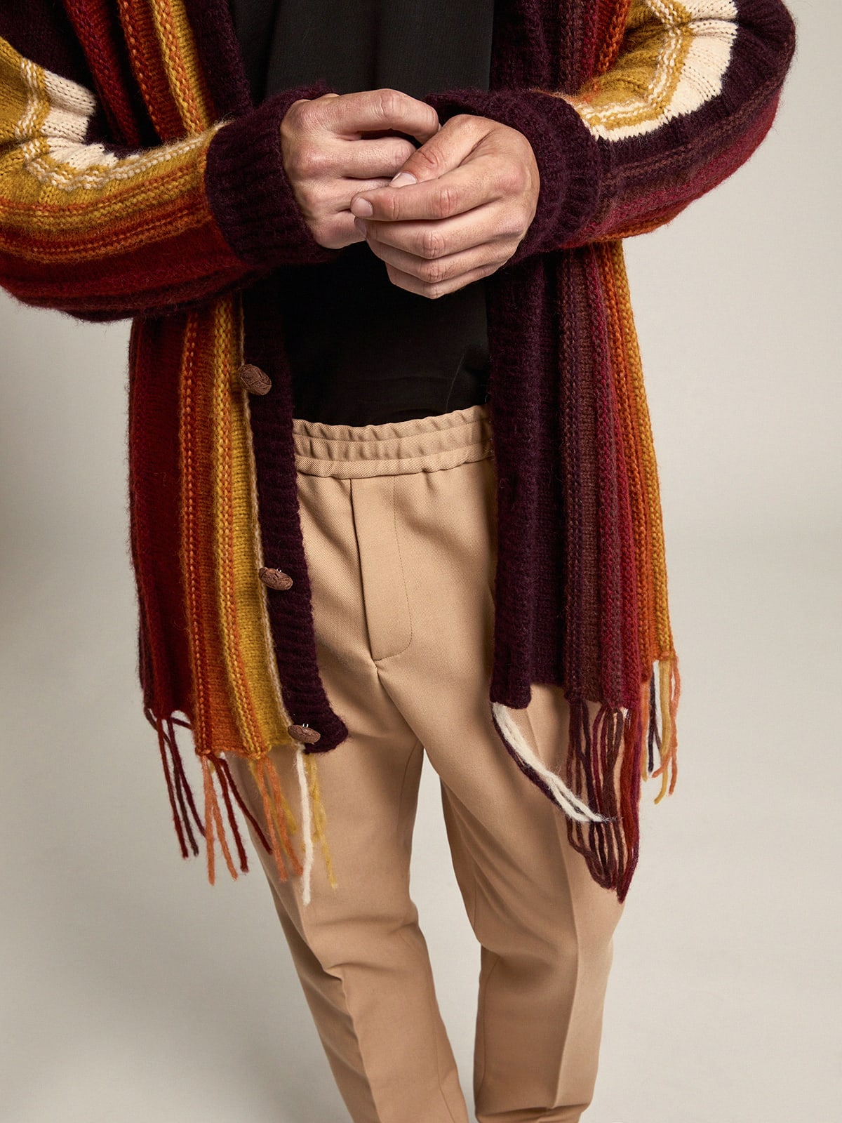 Sand-colored Journey Collection Luke pants | Golden Goose