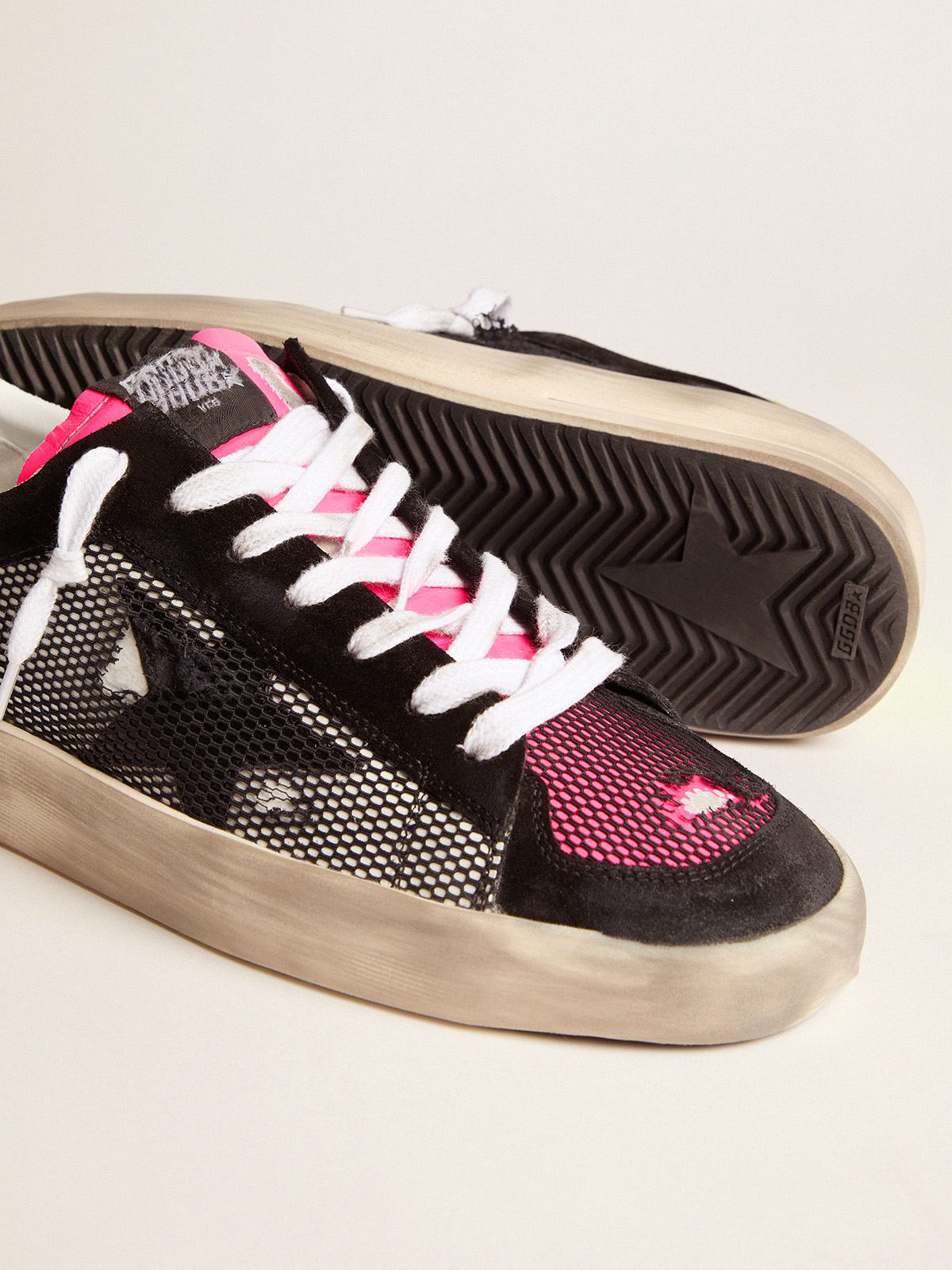 Limited Edition Stardan sneakers in fuchsia and yellow | Golden Goose