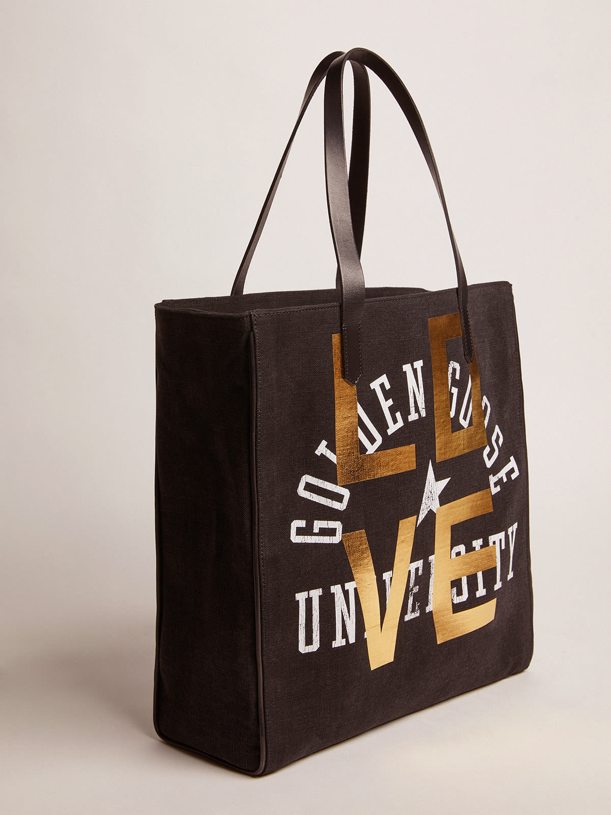 North-South California Bag with ''Love'' print | Golden Goose