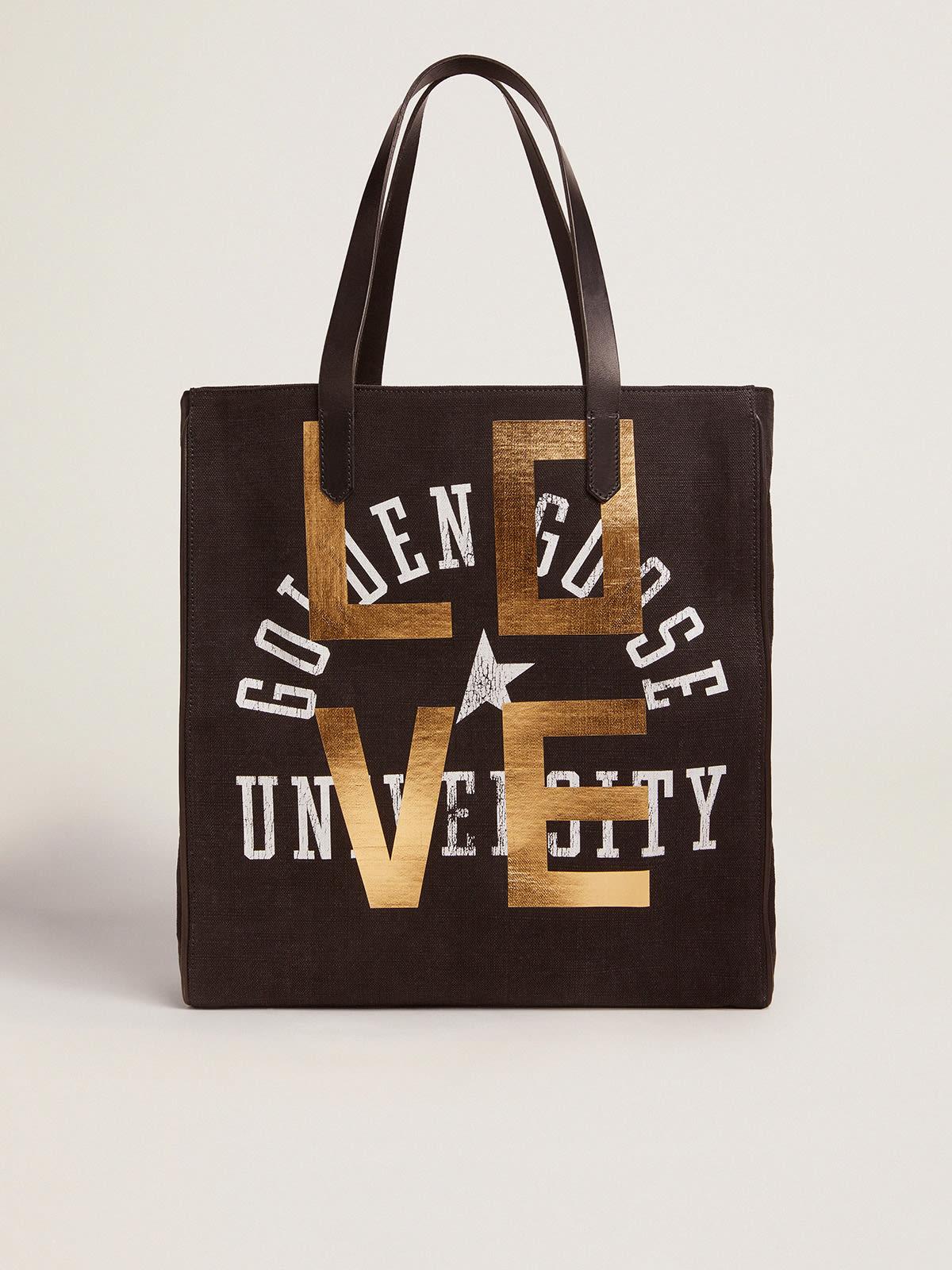 North-South California Bag with ''Love'' print | Golden Goose