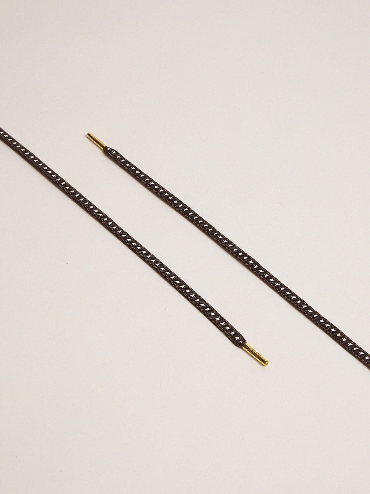 Denim laces with white stars | Golden Goose