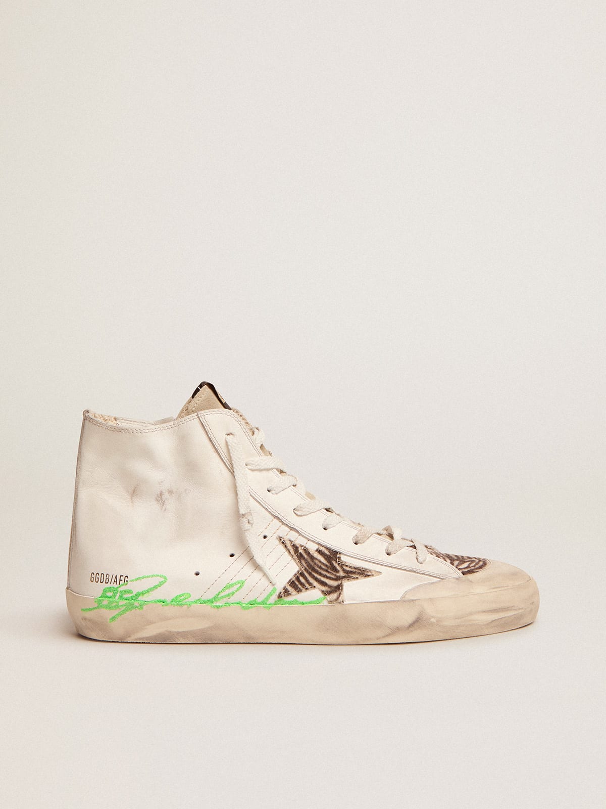 Francy Penstar LTD sneakers with zebra-print pony skin star and toe and ...