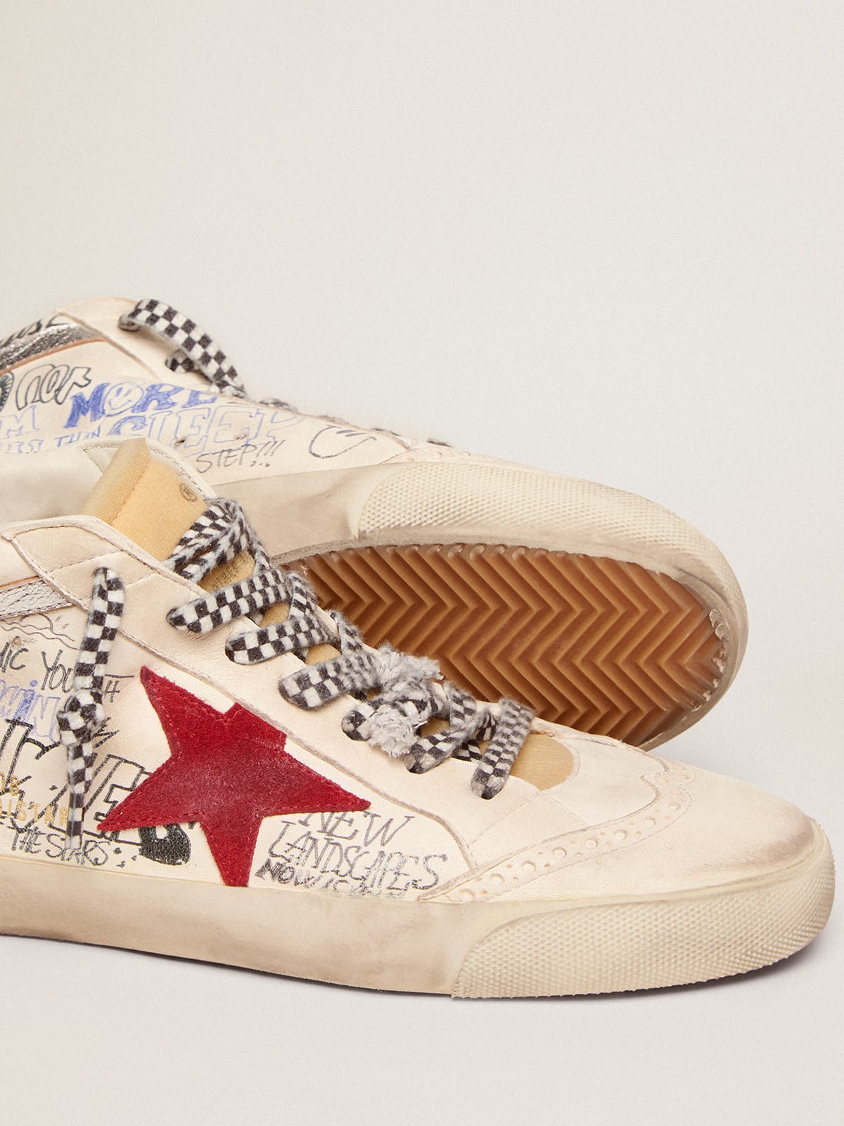 Zapatillas deportivas Mid Star LTD con mensajes en contraste y estrella ...