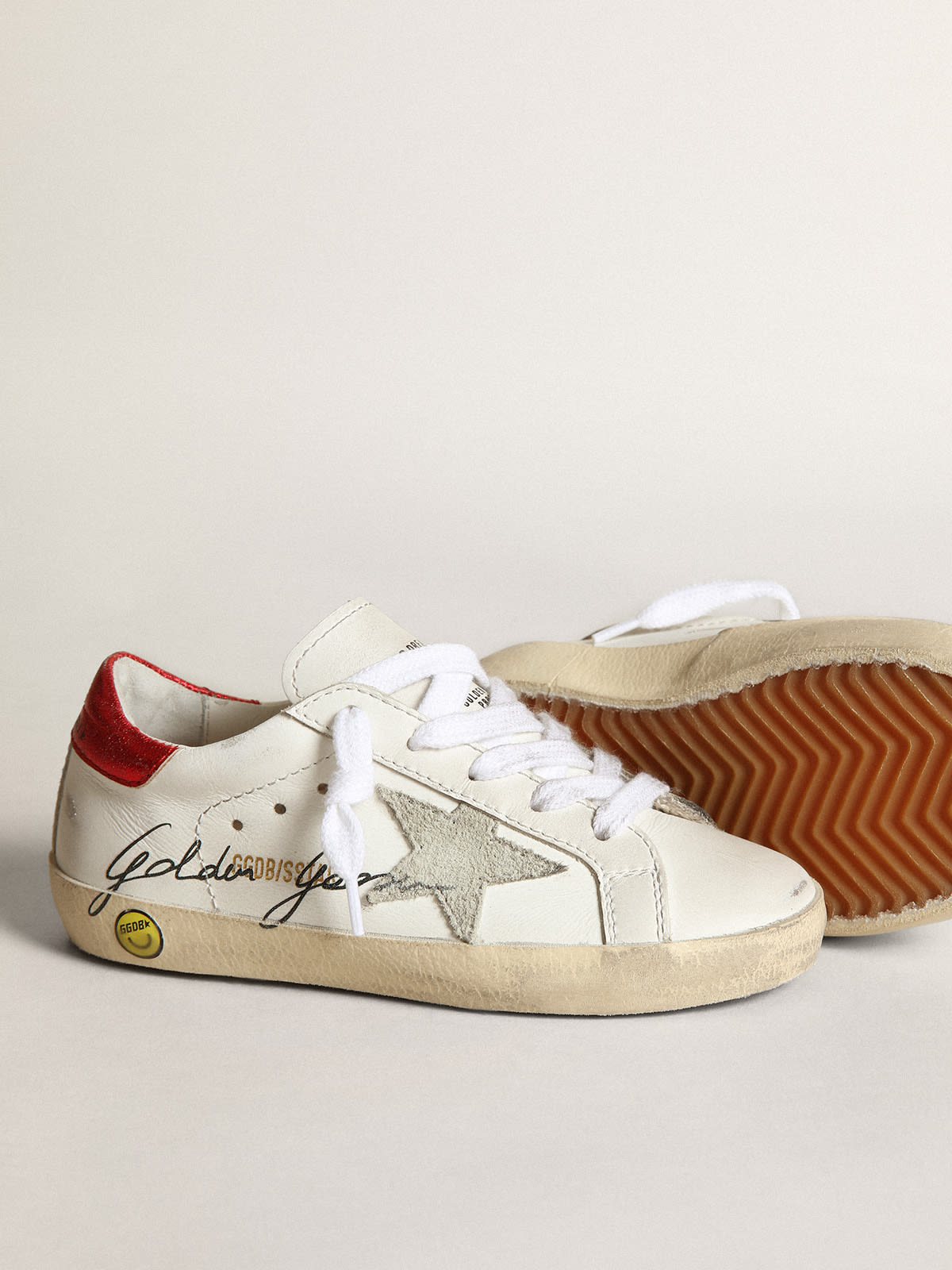 Young Super-Star with gray suede star | Golden Goose