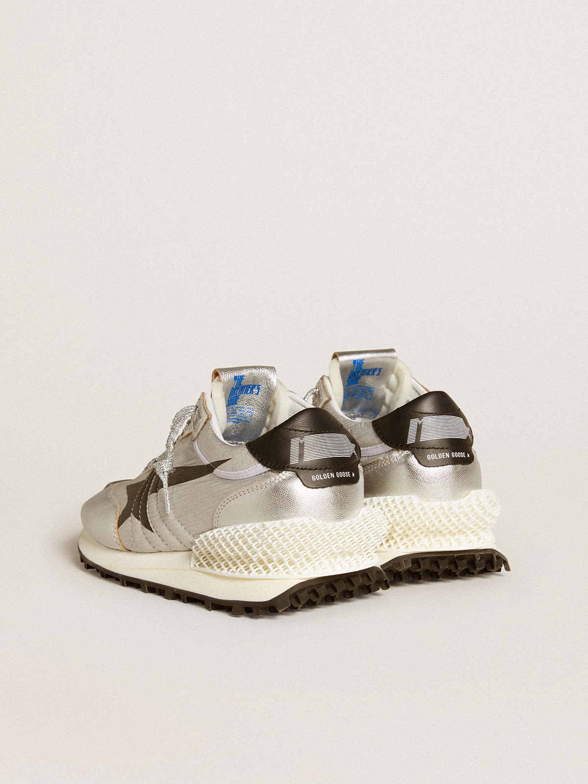Women’s Marathon with silver ripstop nylon upper and black star ...